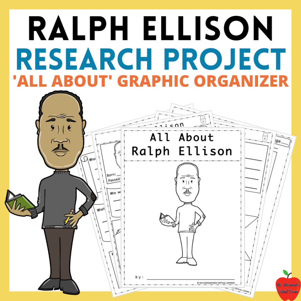 Ralph Ellison All-About Research Project Graphic Organizer | Biography ...