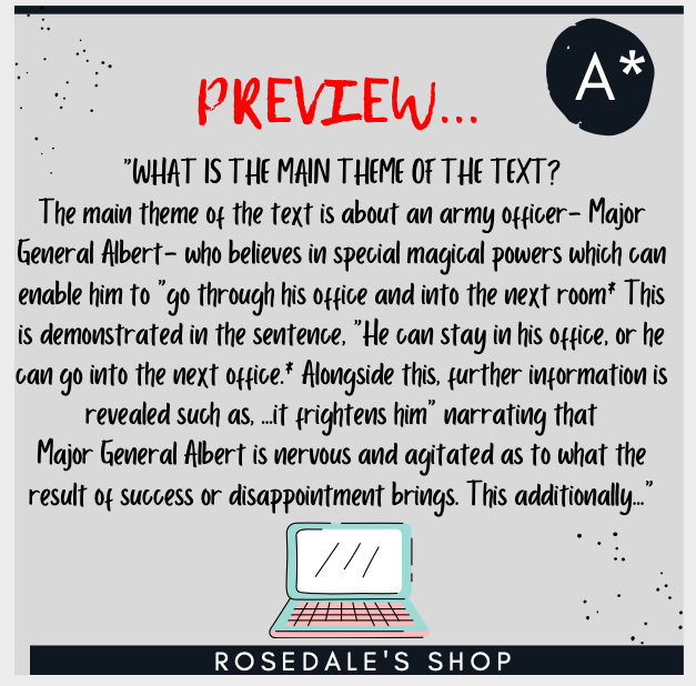 PEE Paragraphs Sample Answers Grade 9 for Secondary School Revision ...