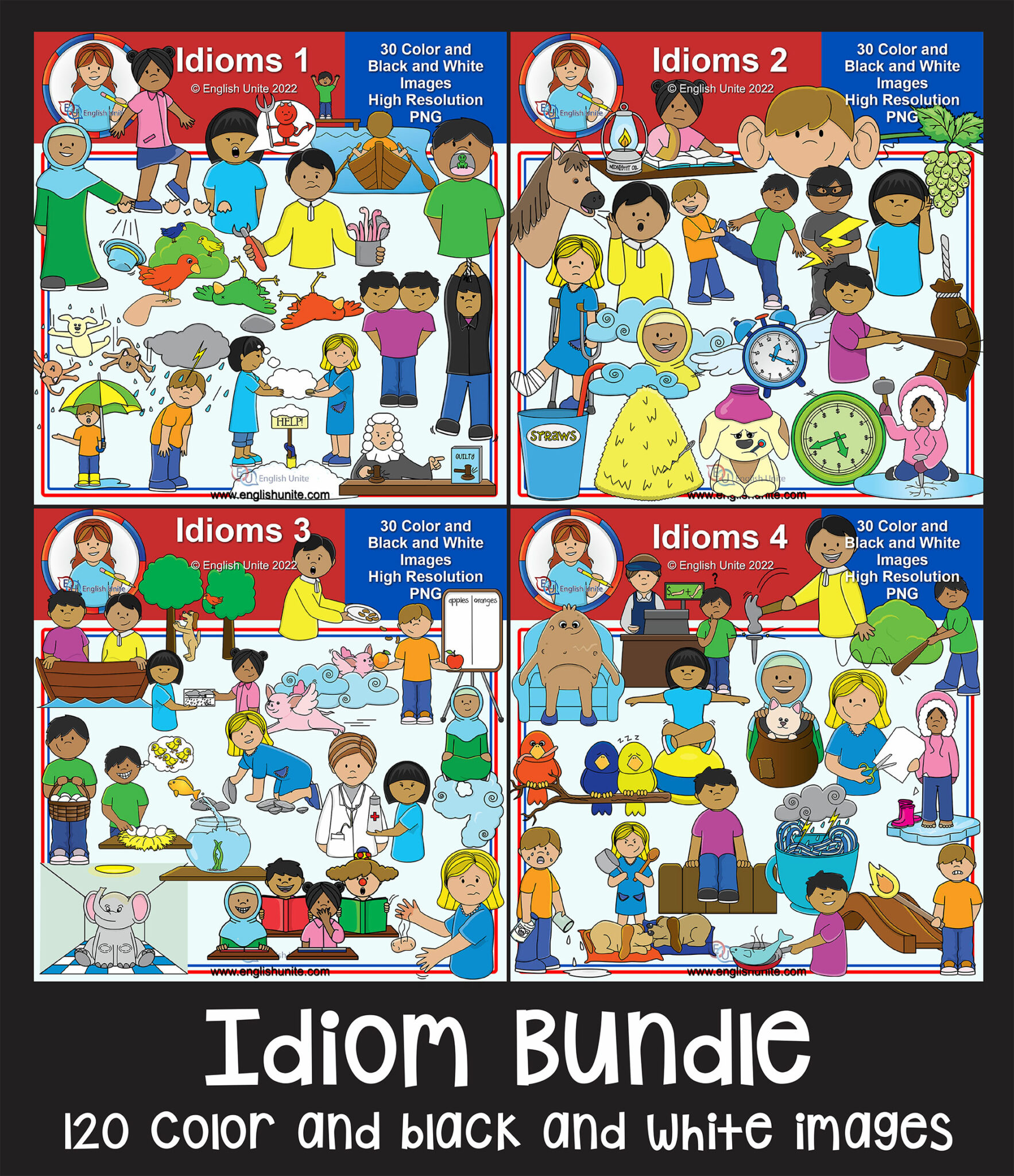 Clip Art - Idioms Bundle | Made By Teachers