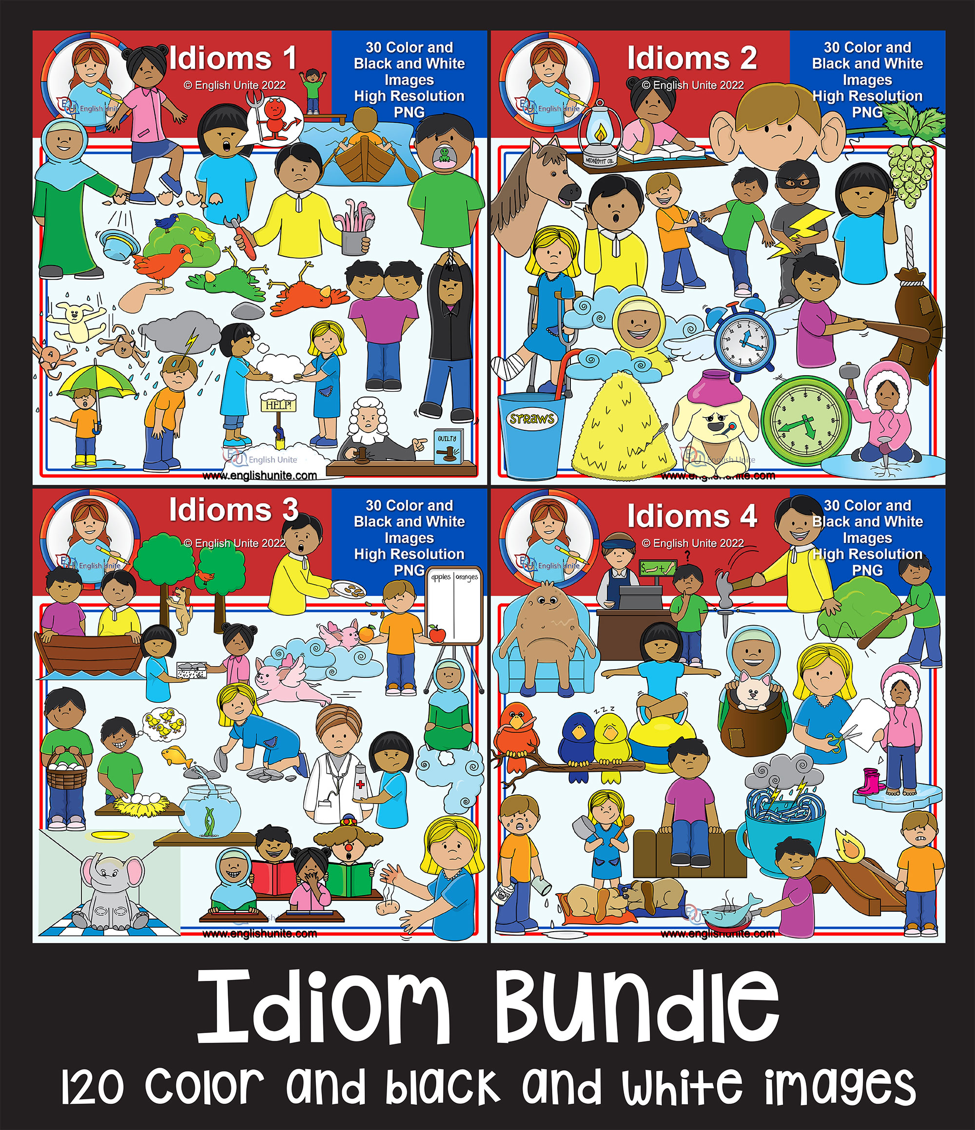 Clip Art - Idioms Bundle | Made By Teachers