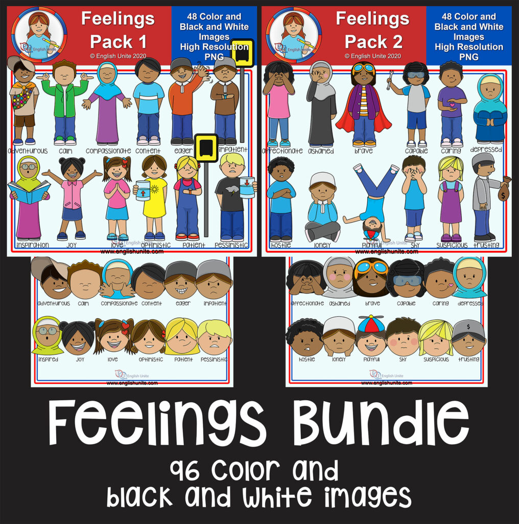 Clip Art - Feelings Bundle | Made By Teachers