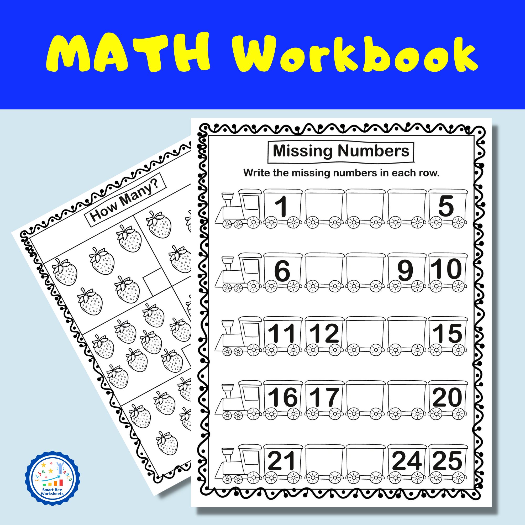 Kindergarten Math Workbook. February Math Workbook - Pre-K and K ...
