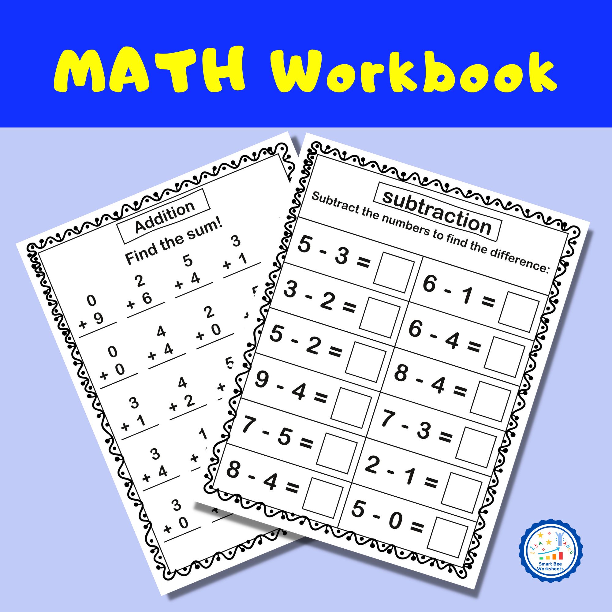 Kindergarten Math Workbook. February Math Workbook - Pre-K and K ...
