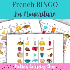 French BINGO: La Nourriture | Food | Made By Teachers