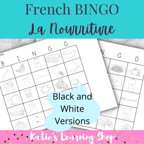 French BINGO: La Nourriture | Food | Made By Teachers