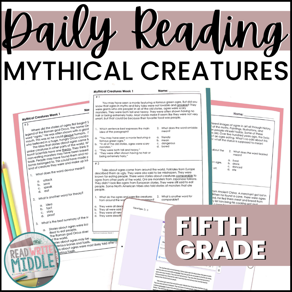 Summer Vacation Reading Comprehension Passage Printable & Digital ...