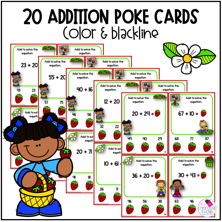 Addition & Subtraction No Regrouping - 1st Grade Math - Task Cards ...