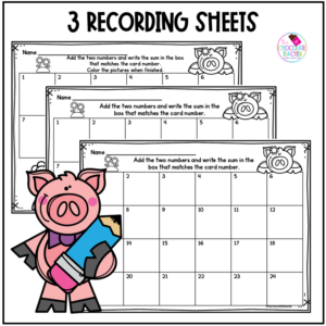 2 Digit Addition No Regrouping - Write the Room - Spring Math | Made By ...