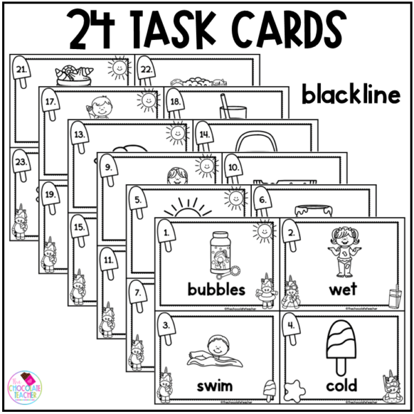 Nouns Verbs Adjectives - Parts of Speech - Write the Room - Summer ...