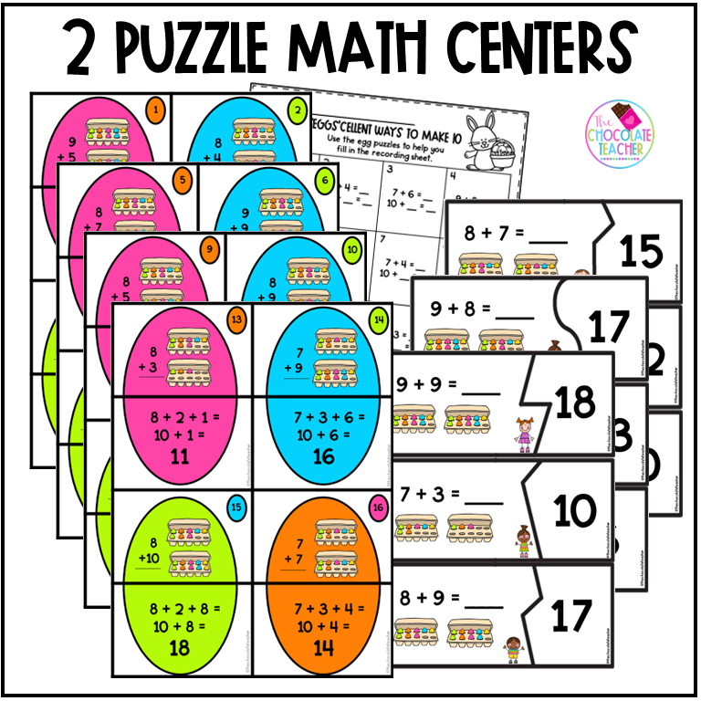 Making Ten to Add - Easter Math - Spring Craft | Made By Teachers