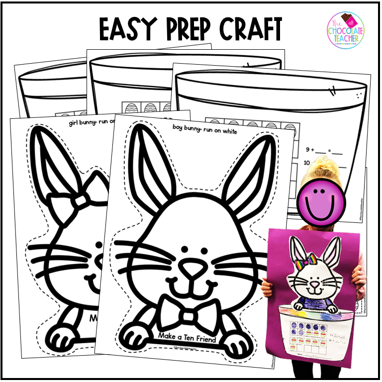 Making Ten to Add - Easter Math - Spring Craft | Made By Teachers