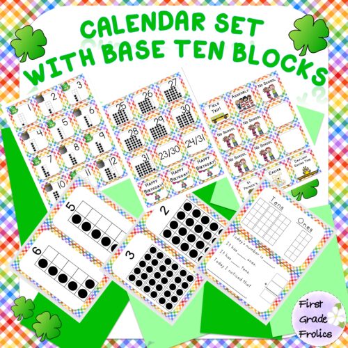 March Calencdar Pieces with Ten Frames | Made By Teachers