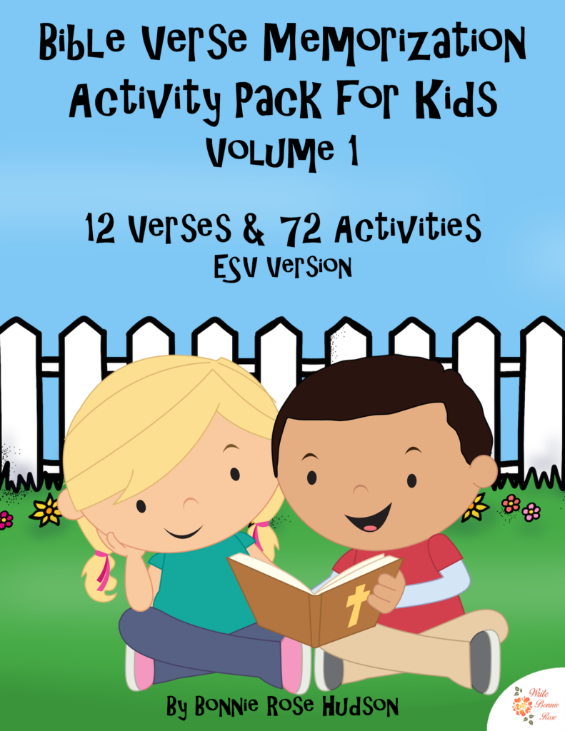 Bible Verse Memorization Activity Pack for Kids, Volume 1 | Made By ...