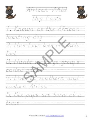 African Animals Facts Color and Copy | Made By Teachers