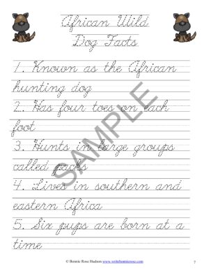 African Animals Facts Color and Copy | Made By Teachers