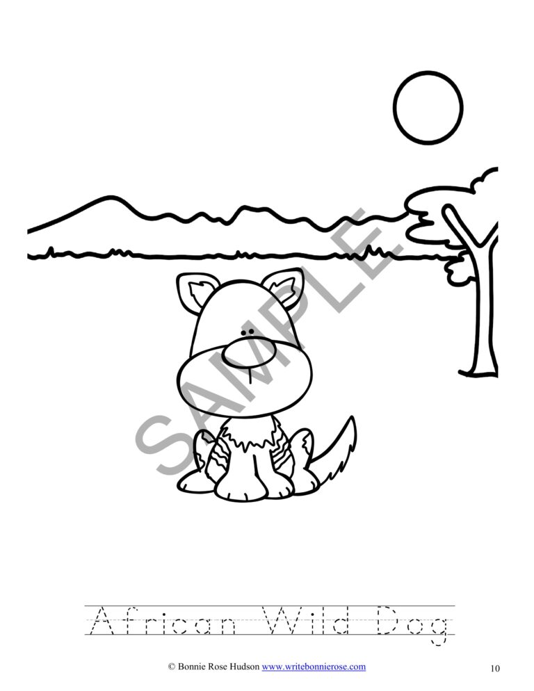 African Animals Facts Color and Copy | Made By Teachers