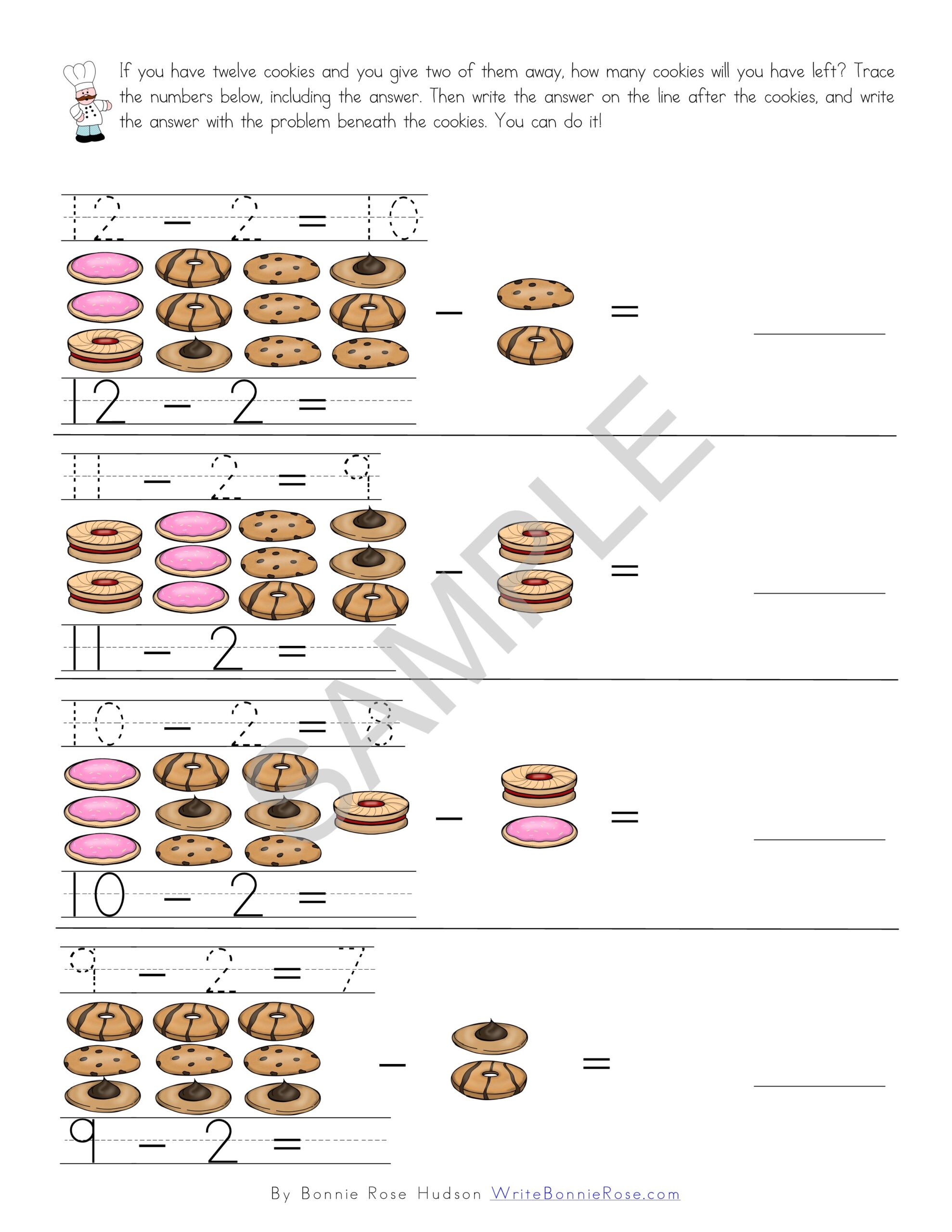 Munchable Math Subtraction | Made By Teachers