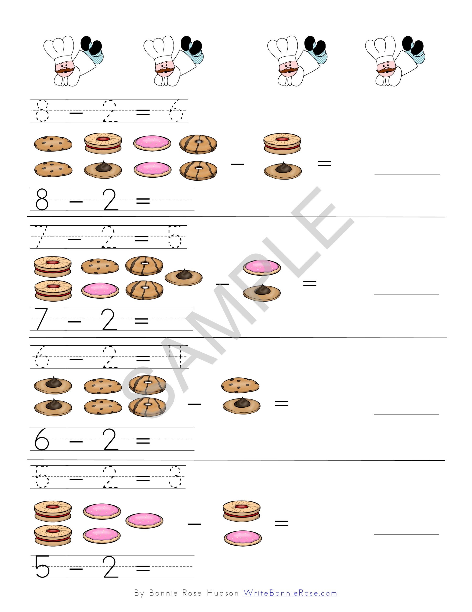 Munchable Math Subtraction | Made By Teachers