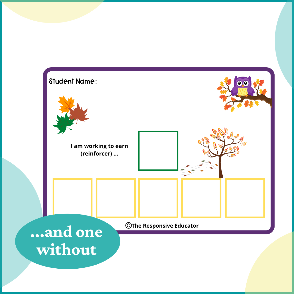 Autumn Token Board | Made By Teachers