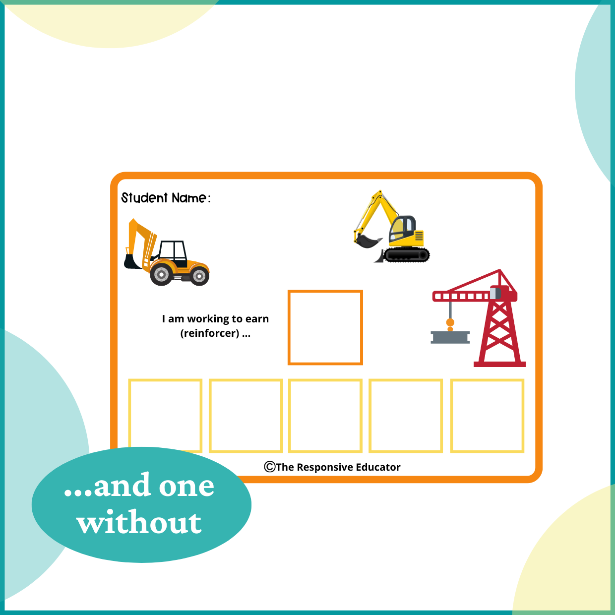 Construction Token Board | Made By Teachers
