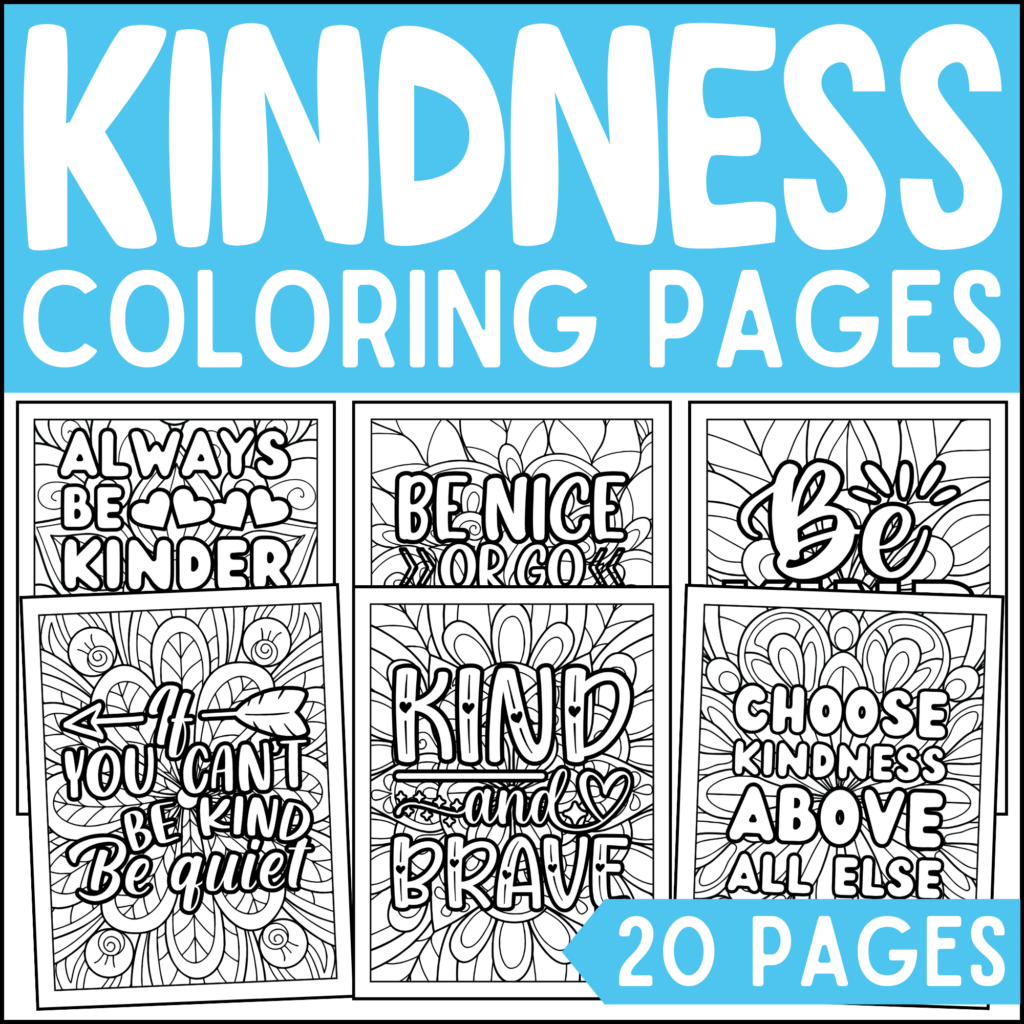 Kindness Coloring Pages | Kindness Activities | Random Acts of Kindness ...