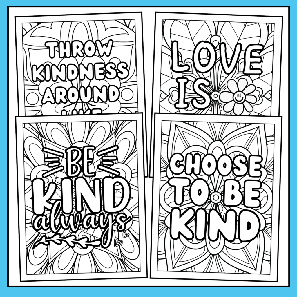 Kindness Coloring Pages | Kindness Activities | Random Acts of Kindness ...