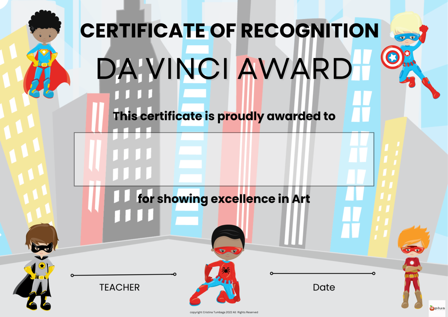 End of Year, Certificate of Completion and Promotion Superheroes Theme ...