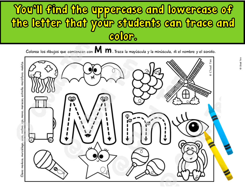 Colorea el sonido inicial | Made By Teachers