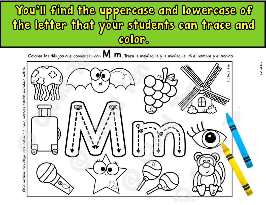 Colorea el sonido inicial | Made By Teachers