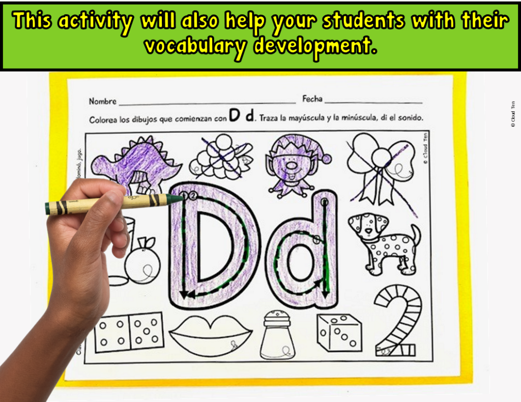 Colorea el sonido inicial | Made By Teachers