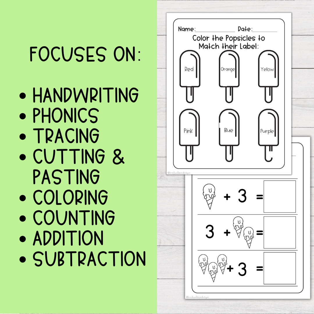 Summer Worksheet Bundle for Preschool and Kindergarten | Made By Teachers