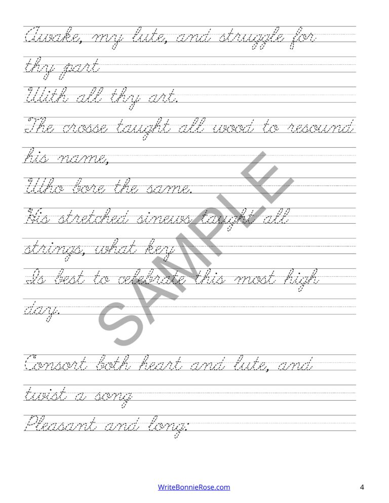 Easter Poetry Cursive Copywork | Made By Teachers