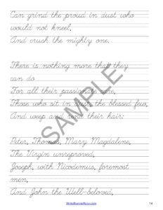 Easter Poetry Cursive Copywork | Made By Teachers