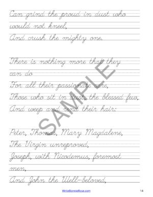Easter Poetry Cursive Copywork | Made By Teachers