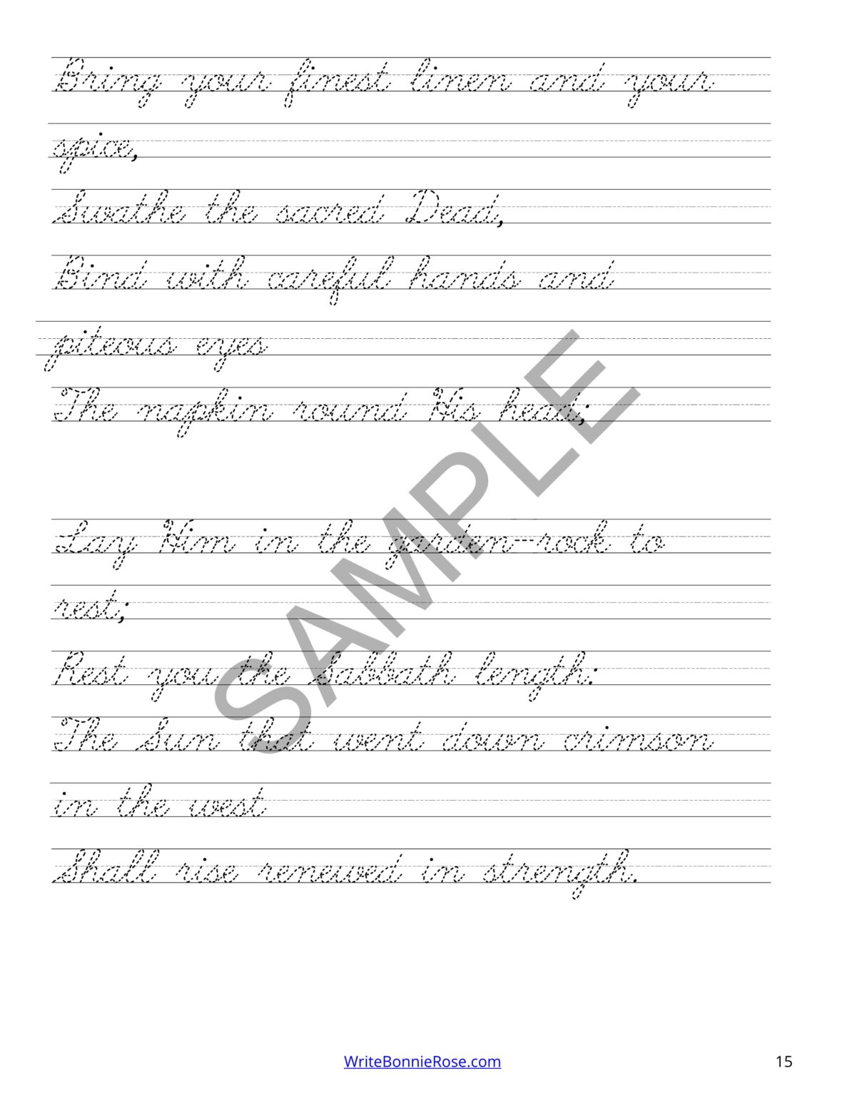 Easter Poetry Cursive Copywork | Made By Teachers