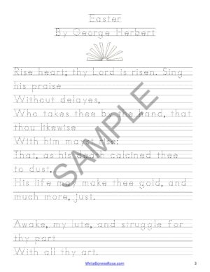 Easter Poetry Print Copywork | Made By Teachers
