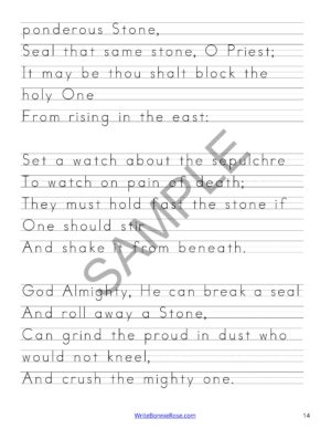 Easter Poetry Print Copywork | Made By Teachers