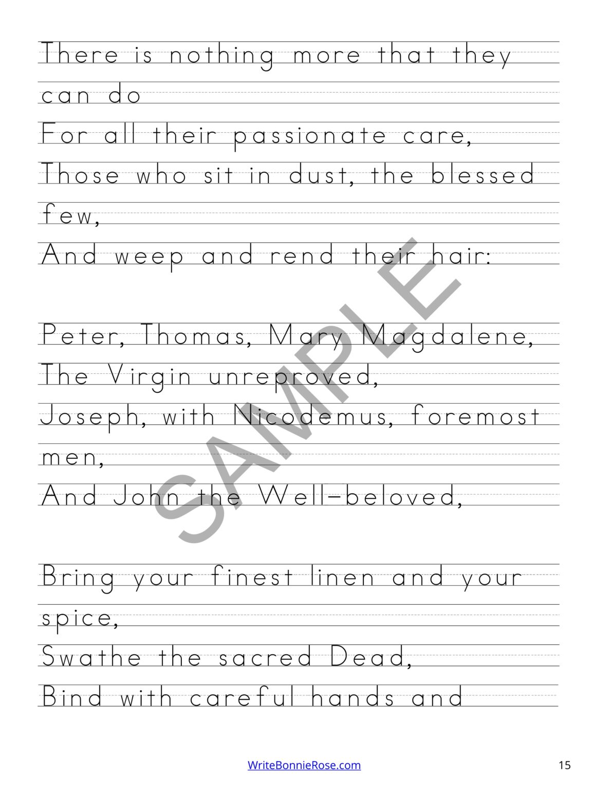 Easter Poetry Print Copywork | Made By Teachers