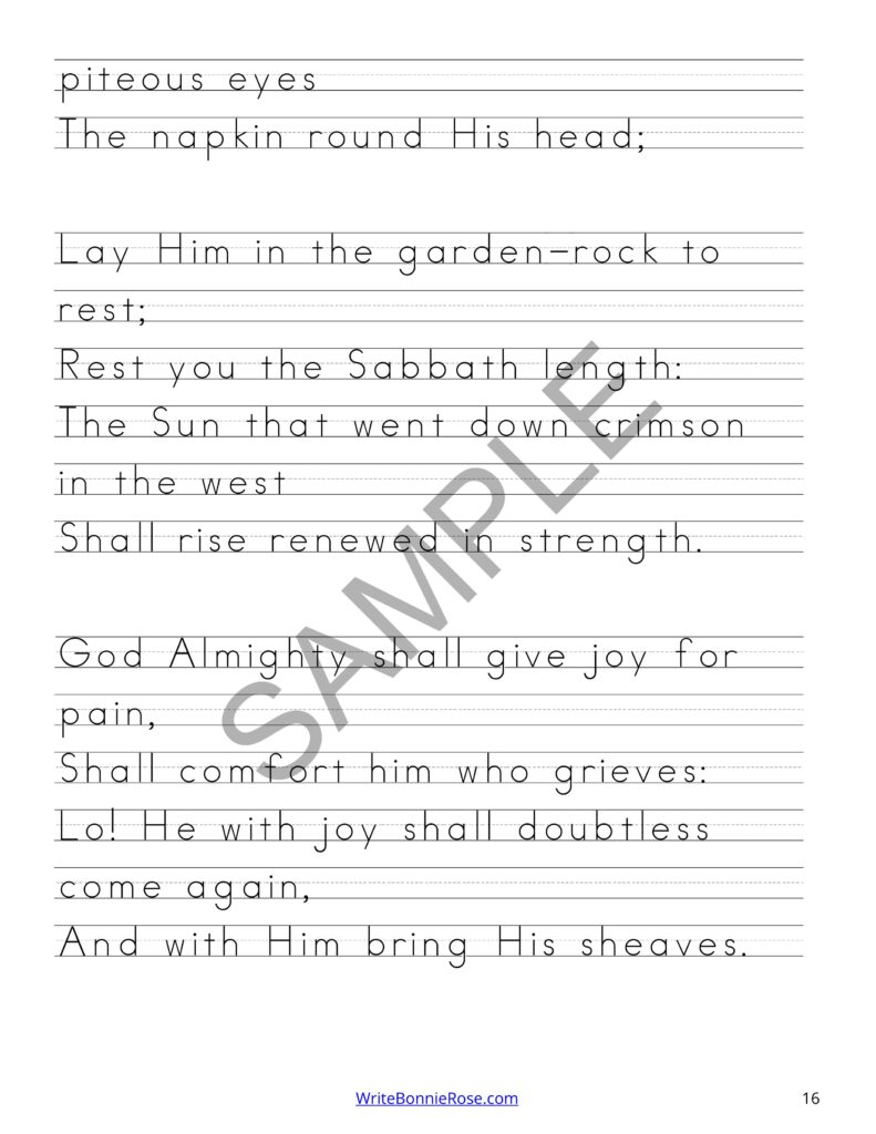 Easter Poetry Print Copywork | Made By Teachers