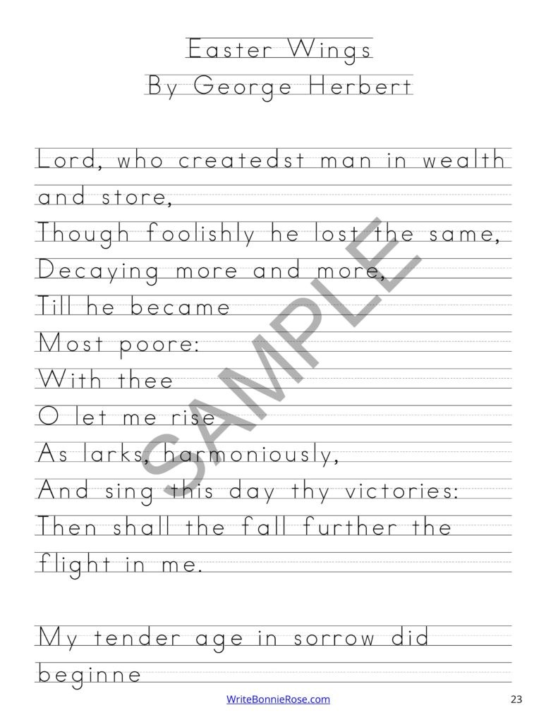 Easter Poetry Print Copywork | Made By Teachers