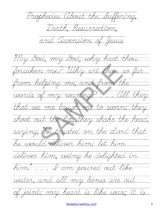 Prophecies of Easter Cursive Copywork | Made By Teachers