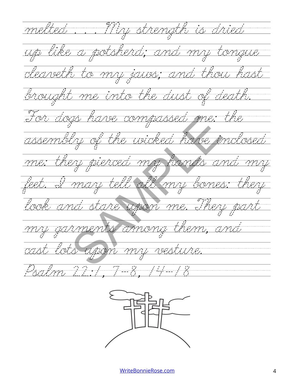 Prophecies of Easter Cursive Copywork | Made By Teachers