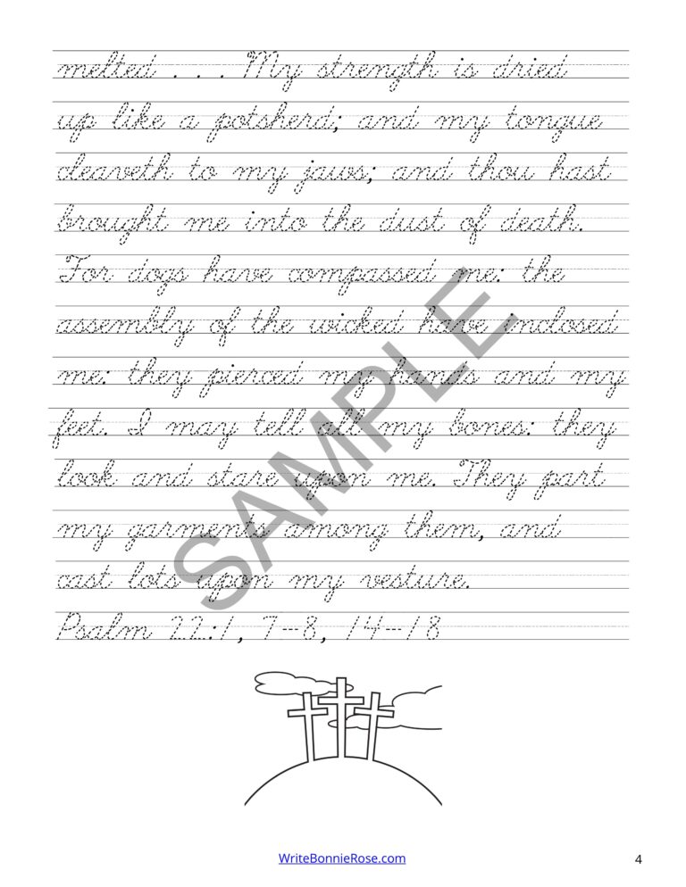 Prophecies of Easter Cursive Copywork | Made By Teachers
