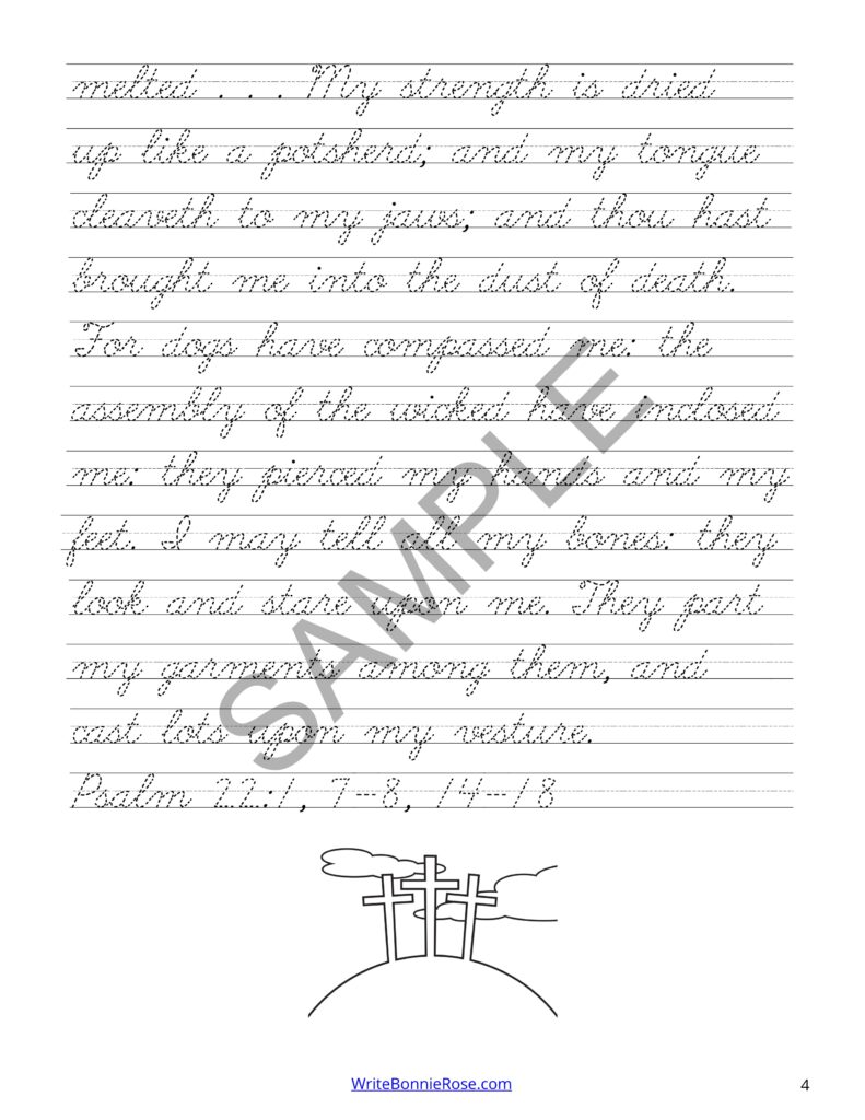 Prophecies of Easter Cursive Copywork | Made By Teachers