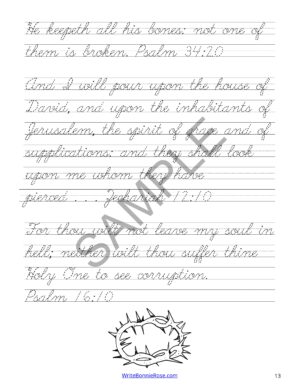 Prophecies of Easter Cursive Copywork | Made By Teachers
