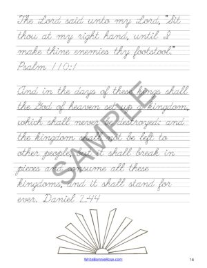 Prophecies of Easter Cursive Copywork | Made By Teachers