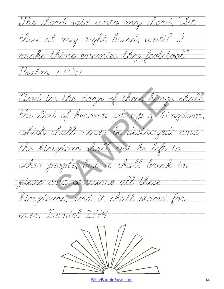 Prophecies of Easter Cursive Copywork | Made By Teachers