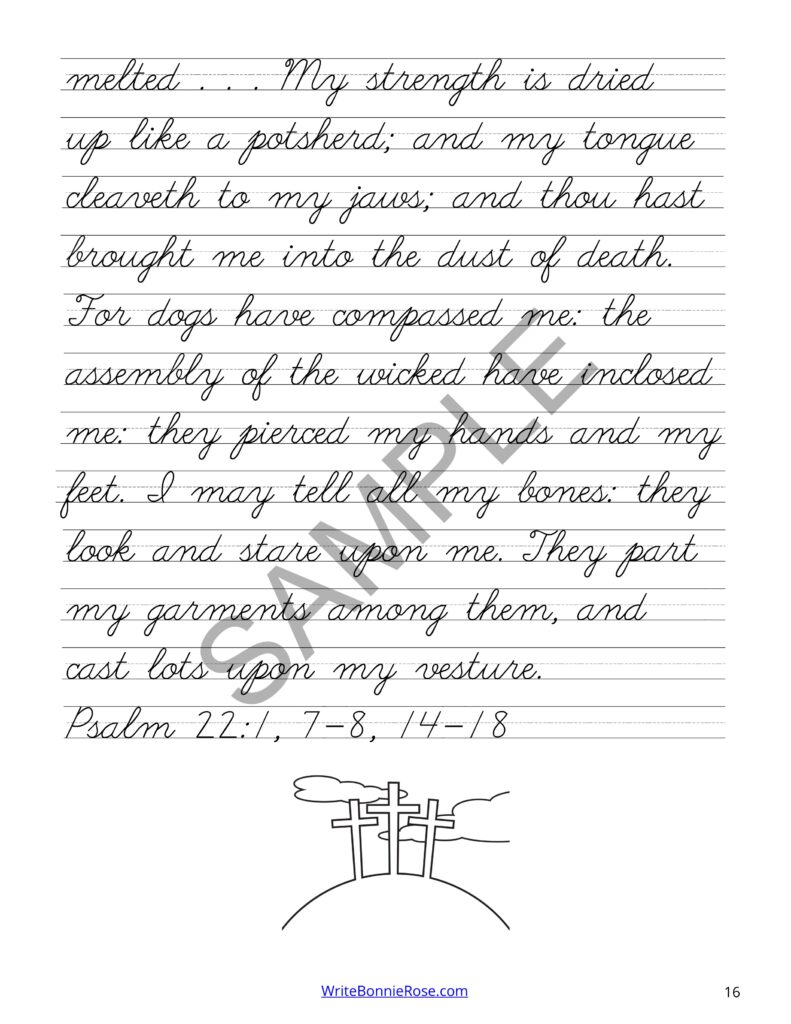 Prophecies of Easter Cursive Copywork | Made By Teachers