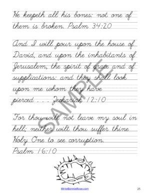 Prophecies of Easter Cursive Copywork | Made By Teachers