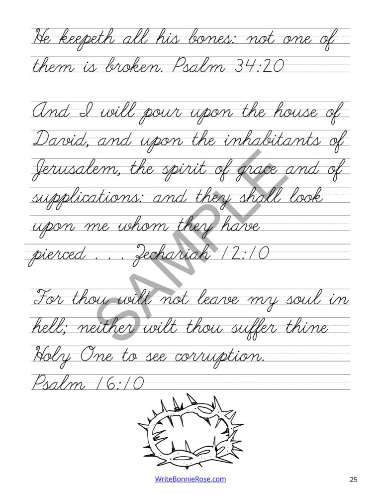 Prophecies of Easter Cursive Copywork | Made By Teachers